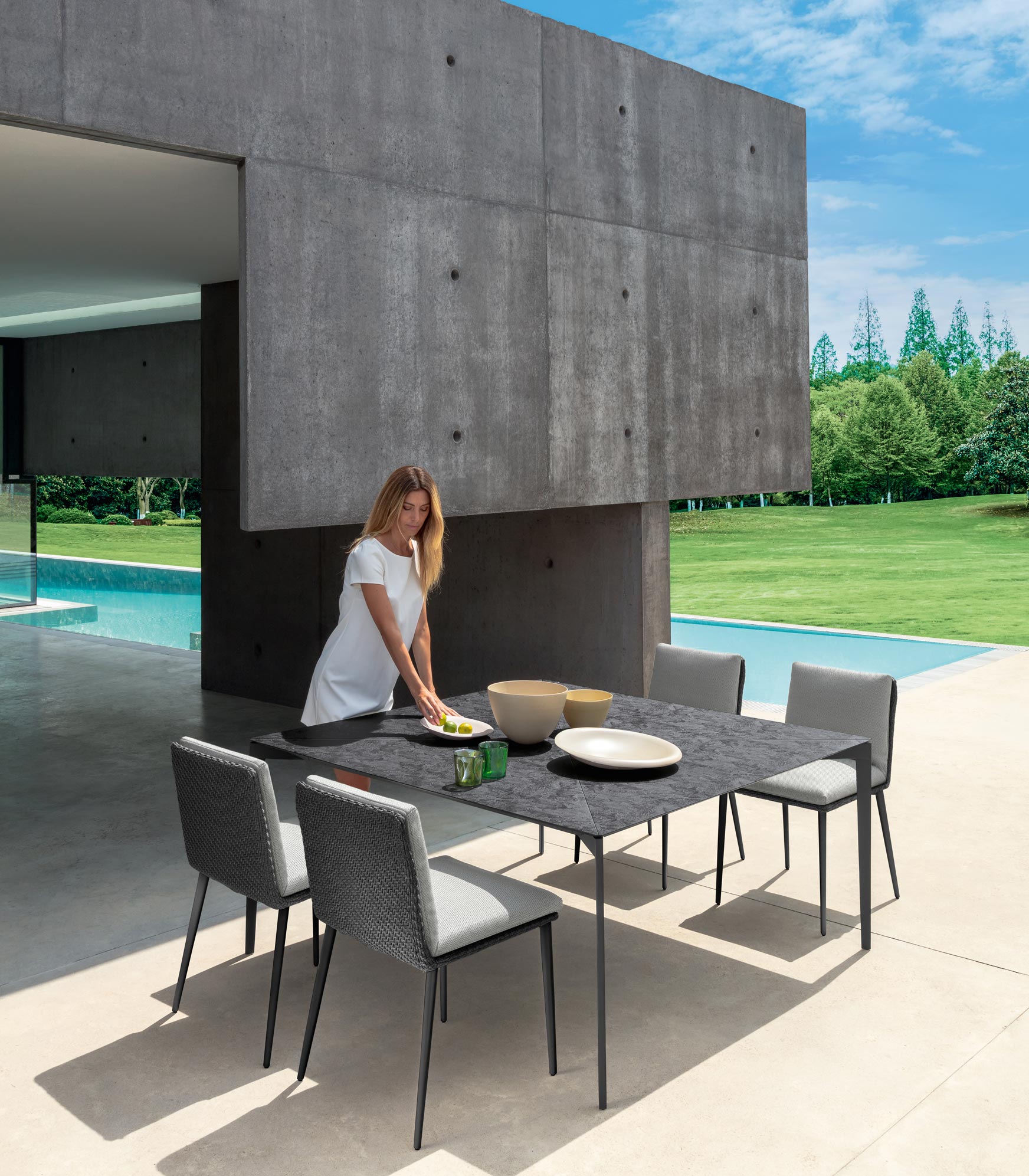 Leaf Mesa de comedor 220×100 cm | Arredamenti da giardino: Talenti